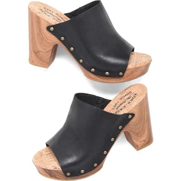 Kork-Ease | Shoes | Korkease Danika Platform Black Leather Heel Size 8 ...